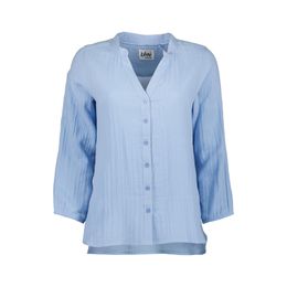 Klassische Bluse Blue Seven "Blue Seven Bluse", Damen, Gr. 38, 5271, blau, 100% Baumwolle, Basic, normal normal, Rundhals, Blusen Klassische Bluse