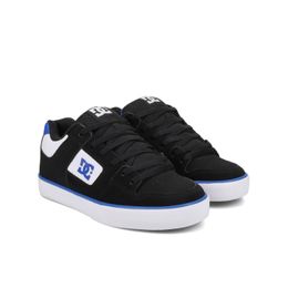 Sneaker DC Shoes "Pure", Herren, Gr. 11(44,5), schwarz, blau, wei&szlig;, Obermaterial:55, 4% Leder, 44, 6% Synthetik;, Schuhe Sneaker