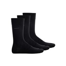 Kurzsocken BOSS "Socken 3er Pack", Herren, Gr. 39-42, schwarz, Obermaterial: 75% Baumwolle CO. 23% Polyamid PA. 2% Elasthan EL., Socken