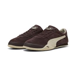 Sneaker Puma "Bella Classic Sneakers Damen", Herren, Gr. 38,5, chocolate braun alpine snow wei&szlig;, Obermaterial: Gummi, Kuhleder, Synthetik. Futter: Synthetik, Textil. Innensohle: Textil, Keine Angabe. Laufsohle: Gummi, Schuhe Sneaker