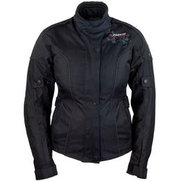 Motorradjacke Roleff "Ladylike" Gr. XS, schwarz, Jacken, Damen, XS, Obermaterial: 100% Polyester. Innenfutter: 100% Polyester, Motorradjacke, Mit Sicherheitsstreifen, Topseller