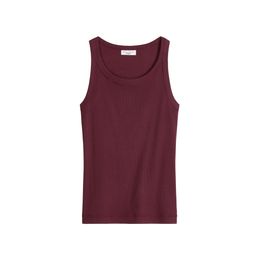 Marc O'Polo Tanktop MARC O'POLO DENIM, Damen, Gr. S, merlot rot, Jersey, Obermaterial: 96% Baumwolle, 4% Elasthan, slim fit normal, Rundhals, Tops Tanktop, slim fit aus Bio-Baumwoll-Stretchjersey