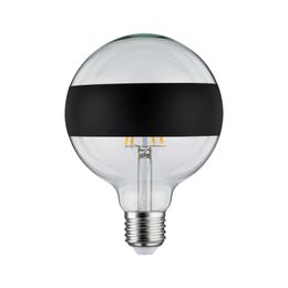Paulmann LED-Leuchtmittel "G125 Ringspiegel 640lm 2700K 6,5W 230V silber", Energieeffizienz: F, schwarz, L:17,4cm &Oslash;:12,5cm, Leuchtmittel, LED-Leuchtmittel