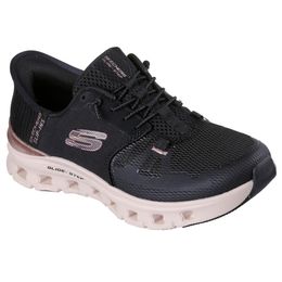 Slip-On Sneaker Skechers "GLIDE-STEP PRO", Damen, Gr. 36, schwarz, ros&eacute;goldfarben, Textil, Schuhe, Slipper, Freizeitschuh, Halbschuh mit Handsfree Slip Ins Funktion