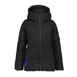 Steppjacke Luhta "D DOWNLOOK STEPPJACKE HOSSA", Damen, Gr. 38, schwarz, Steppware, Obermaterial: 100% Polyester, unifarben, Basic Po-bedeckend, Jacken Steppjacke, Kapuze mit Kordelzug, Kinnschutz und Windschutzblende