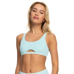 Bandeau-Bikini-Top Roxy "Roxy Pro The Tilt Shift", Damen, Gr. M, Cup B, blau (spa retreat), 92% Nylon, 8% Elasthan, Bikini-Oberteile Bandeau-Bikini-Top