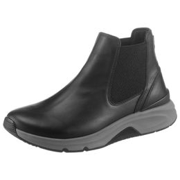 Chelseaboots ROLLINGSOFT, Damen, Gr. 44, schwarz, Kalbsleder, Schuhe Chelseaboots, mit sportiver Sohle