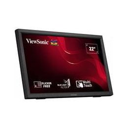 Viewsonic TD2223 Touchscreen, LED-Monitor 54.6 cm (21.5 Zoll), schwarz (matt), FullHD, TN, HDMI, DVI, VGA, USB-Hub