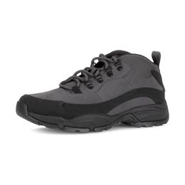 Sneaker Pius Gabor, Herren, Gr. 8 (42), dunkelgrau, schwarz, Mesh, Nubukleder, Schuhe Sneaker, Schn&uuml;rboots, Outdoorschuh mit Schaftrandpolsterung, G-Weite