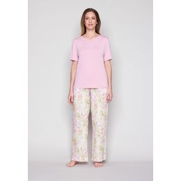 JOOP! Pyjamahose JOOP, Damen, Gr. 40, N-Gr, floraler print, Web, Obermaterial: 100% Lyocell, bequem lang, Hosen Pyjamahose, mit Allover-Print und seitlichen Taschen