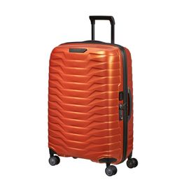 Hartschalen-Trolley Samsonite "PROXIS, verschiedene Gr&ouml;&szlig;en und Farben", Damen, Gr. B/H/T: 48cm x 69cm x 29cm 75 l, orange (flame), Polypropylen, unifarben, festlich, Koffer Hartschalen-Trolley, Trolley Reisegep&auml;ck Hartschalenkoffer Reisekoffer TSA-Zahlenschloss