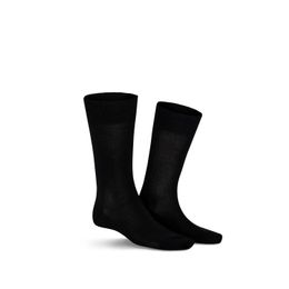 Socken Kunert "CLARK", Herren, Gr. 47-50, schwarz, Baumwollmischung, normal, Socken Socken, druckfreier Komfortbund, Cotton-Mix