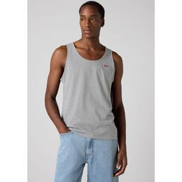 Levi's Tanktop LEVI'S "LSE HOUSEMARK TANK", Herren, Gr. S, grau (mid tone grau heather), Jersey, Obermaterial: 100% Baumwolle, meliert, regular fit normal, Rundhals, Tops Tanktop, mit Logo Stickerei