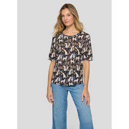 Print-Shirt Rabe "T-Shirt", Damen, Gr. 46, schwarz, 50%Baumwolle, 50%Viskose, gerade, Shirts