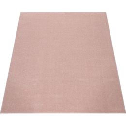 L&auml;ufer Paco Home "Porto 890", rosa (ros&eacute;), B:80cm H:13mm L:250cm, Polypropylen, Teppiche, L&auml;ufer, Teppich-L&auml;ufer, Kurzflor, Uni-Farben, ideal im Flur und Schlafzimmer
