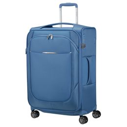Weichgep&auml;ck-Trolley Samsonite "RE-LITE, verschiedene Gr&ouml;&szlig;en und Farben", Damen, Gr. B/H/T: 44cm x 67cm x 30cm 79 l, blau (capri blau), Polyester, Koffer Weichgep&auml;ck-Trolley, Reisekoffer TSA-Schloss Stickerbogen Volumenerweiterung Laptopfach