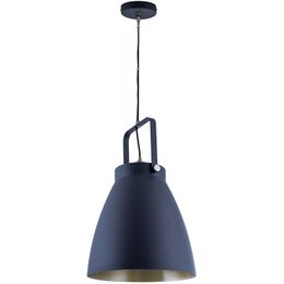 Paco Home Pendelleuchte "BOONE PD", schwarz, 1, &Oslash; 39cm H: 58cm, Leuchten, Stehleuchte Modern Wohnzimmer Industrial Scheinwerfer Design E27, Pendelleuchte