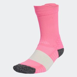 Funktionssocken adidas Performance "RUNXBOOST SOCK", Damen, Gr. L (43/45), rosa (lucid pink, orbit grau), Obermaterial: 68% Polyamid, 27% Polyester, 5% Elasthan, Socken