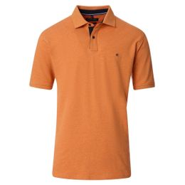 Poloshirt Casamoda "Casamoda Polo-Shirt uni", Herren, Gr. L, orange, 95% Baumwolle, 5% Elasthan, Shirts