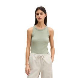 Marc O'Polo T-Shirt MARC O'POLO "aus Organic-Cotton-Rib-Jersey", Damen, Gr. M, fresh sage, Obermaterial: 100% Baumwolle, unifarben, slim fit, Rundhals, Shirts T-Shirt
