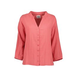 Klassische Bluse Blue Seven "Blue Seven Bluse", Damen, Gr. 44, 3011, hell rot, 100% Baumwolle, Basic, normal normal, Rundhals, Blusen Klassische Bluse