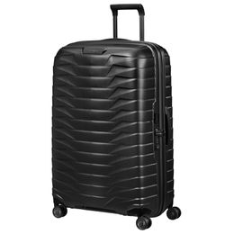 Hartschalen-Trolley Samsonite "PROXIS, verschiedene Gr&ouml;&szlig;en und Farben", Damen, Gr. B/H/T: 51cm x 75cm x 31cm 98 l, schwarz (matt graphite), Polypropylen, unifarben, festlich, Koffer Hartschalen-Trolley, Trolley Reisegep&auml;ck Hartschalenkoffer Reisekoffer TSA-Zahlenschloss