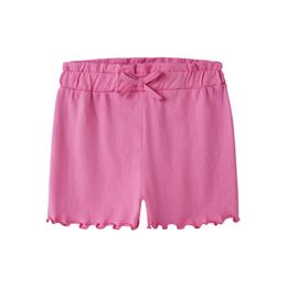 Shorts name it "NMFVIVIA SHORTS NOOS", Jungen, Gr. 104, N-Gr, strawberry moon, Sweatware, Obermaterial: 100% Baumwolle, unifarben, kurz, Hosen Shorts, Baumwolle, elastischer Bund, gewellter Saum