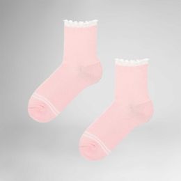 Socken Hudson "Socke Curly", Damen, Gr. 35-38, beige (milkshake pink 0564), Obermaterial: 75% Baumwolle CO. 22% Polyamid PA. 3% Elasthan EL., Socken Socken