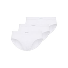 Slip YSABEL MORA "BASIC COLLECTION COTTON", Herren, Gr. S, wei&szlig;, Obermaterial: 95% Baumwolle, 5% Elasthan, unifarben, Unterhosen Slip, Material und Passform kombiniert f&uuml;r den perfekten Alltags-Slip