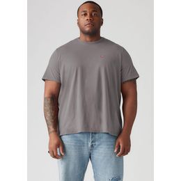 LEVI'S&reg; PLUS T-Shirt LEVI'S PLUS "LE BIG ORIGINAL HM TEE", Herren, Gr. XXL (64/66), smoked pea, Jersey, Obermaterial: 100% Baumwolle, unifarben, regular fit normal, Rundhals, Shirts T-Shirt, mit Logo Stickerei