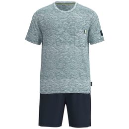Shorty Tom Tailor, Herren, Gr. 56, gr&uuml;n, mittel, multicolor1, Single Jersey, Obermaterial: 100% Baumwolle, Homewear-Sets Shorty