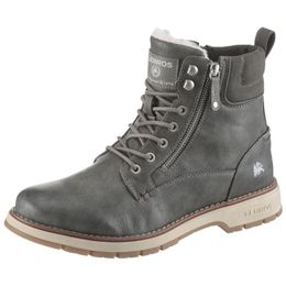 Winterboots Lerros, Herren, Gr. 41, grau, Lederimitat, used, Schuhe Winterboots, Casual Boots, Winterboots mit Warmfutter