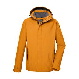 Funktionsjacke Killtec "KOS 87 MN JCKT", Herren, Gr. XL, gold (altgoldfarben), Obermaterial: 100% Polyester;Futter: 100% Polyester, Jacken Funktionsjacke, Wasser- und winddicht, atmungsaktiv, abnehmbare Kapuze