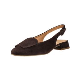 Ballerina Paul Green "Paul Green Ballerinas Leder", Damen, Gr. 40, moro, Leder, Schuhe Ballerina