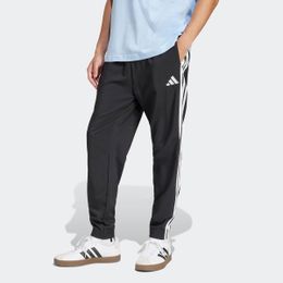 Sporthose adidas Sportswear "ESSENTIALS 3-STREIFEN WOVEN", Herren, Gr. S, N-Gr, schwarz-wei&szlig; (schwarz, wei&szlig;, normal, gr.), Obermaterial: 100% Polyester, Hosen Sporthose, f&uuml;r vielseitige Aktivit&auml;ten im Alltag und beim Sport, aus Polyester