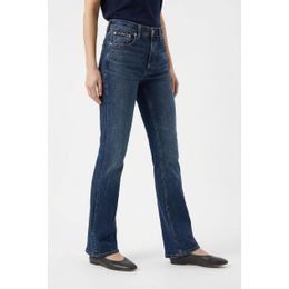 Bootcut-Jeans Calvin Klein Jeans, Damen, Gr. 32, L&auml;nge 30, midtown blau, Denim/Jeans, Obermaterial: 98% Baumwolle, 2% Elasthan, skinny fit, Jeans, Boot-cut-fit