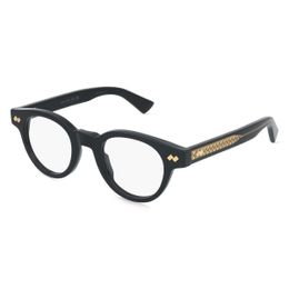 Bottega Veneta BV1443O Brille Unisex | Fassung: Vollrand, Rund, Schwarz