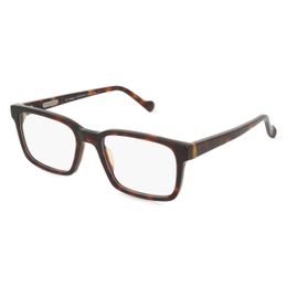Fielmann Elementra EMT 007 RN Brille Herren | Fassung: Vollrand, Quadratisch, Havanna Dunkel