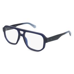 Calvin Klein Jeans CKJ25631 Brille Herren | Fassung: Vollrand, Pilot, Blau Transparent