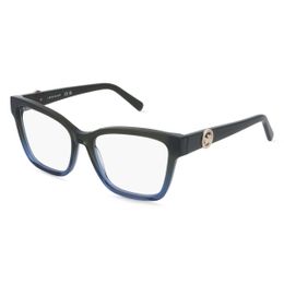 Longchamp LO2761 N Brille Damen | Fassung: Vollrand, Butterfly, Gr&uuml;n Blau
