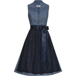 Almsach Midi-Dirndl Blau (Gr&ouml;&szlig;e: 38)