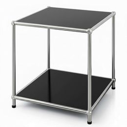 Floordirekt Standregal Concept Epure Mk-012, Schwarz, Metall, 40x46x40 cm, stehend, Wohnzimmer, Regale, B&uuml;cherregale