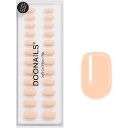Doonails K&uuml;nstliche N&auml;gel, Soft Gel Press Ons Apricot Short Square