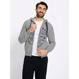 Catamaran Herren Sweatjacke, grau-meliert, Gr&ouml;&szlig;e 44/46