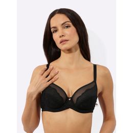 w&auml;schepur w&auml;schepur Damen B&uuml;gel-BH mit Glanztr&auml;gern, schwarz, Gr&ouml;&szlig;e 80B