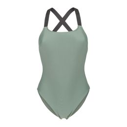 arena Badeanzug 'Elastic Solid Beach' Damen Gr&ouml;&szlig;e L smaragd / schwarz