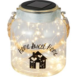 toom Solar Dekolicht 'Home Sweet Home' Glas &Oslash; 14 cm
