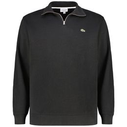 Gro&szlig;e Gr&ouml;&szlig;en Lacoste Sweatshirt aus Biobaumwolle Farbe schwarz Gr&ouml;&szlig;e: 3XL