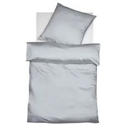 Bettw&auml;sche Fleuresse "Porto", grau (anthrazit), B/L: 155cm x 200cm, 1 Stk., 1 Stk., Buntgewebe, B/L: 80cm x 80cm, 2 Stk., Buntgewebe, Obermaterial: 100% Baumwolle, Bettw&auml;sche, Bettw&auml;sche, 100% Baumwolle, in Gr. 135x200, 155x220, 200x200cm, Rei&szlig;verschluss