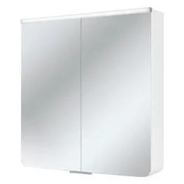Spiegelschrank Jokey "Xanto Line", wei&szlig;, B:62,9cm H:66,2cm T:15cm, MDF, Schr&auml;nke, Spiegelschrank, wei&szlig;, 63 cm Breite